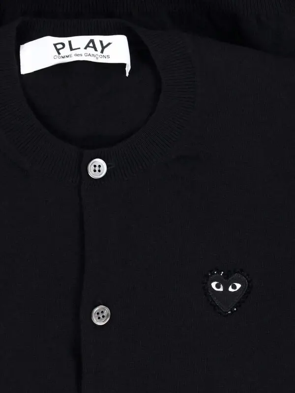 Play Comme Des Garcon Wool Cardigan
