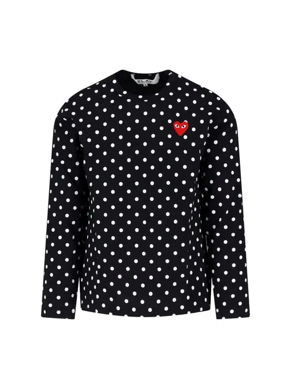 Play Comme Des Garcon Polka Dot Sweatshirt