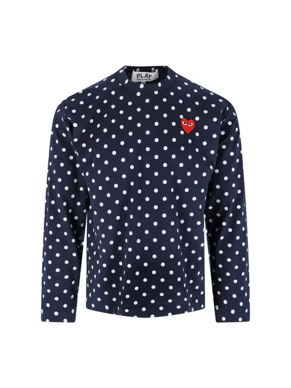 Play Comme Des Garcon Polka Dot Logo T-shirt