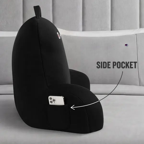 Champion Jersey Backrest Pillows - Black