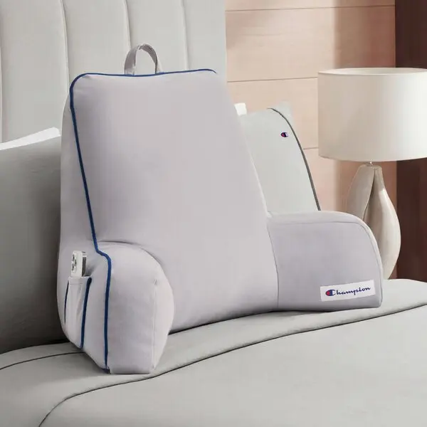 Champion Faux Wool Backrest Pillows - Gray