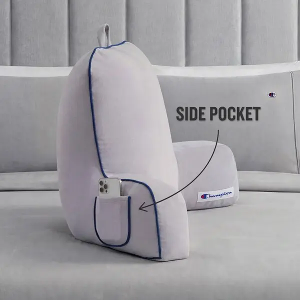 Champion Faux Wool Backrest Pillows - Gray