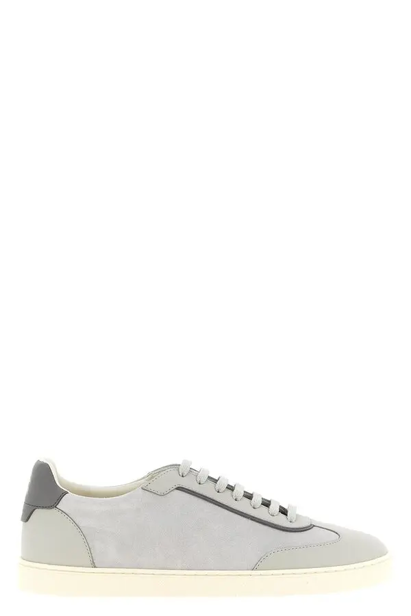 Brunello Cucinelli Leather And Suede Sneakers