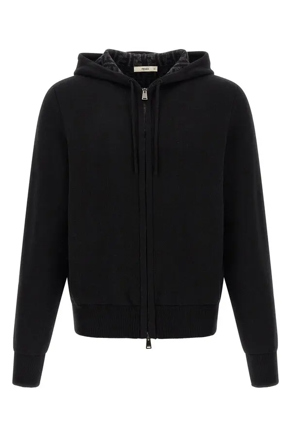 Fendi Cashmere Hoodie - Black