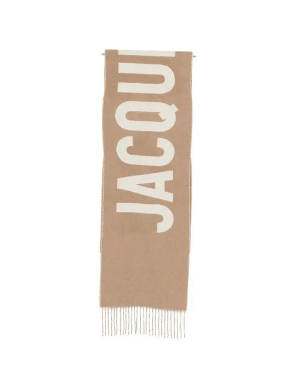 Jacquemus Logo Wool Scarf
