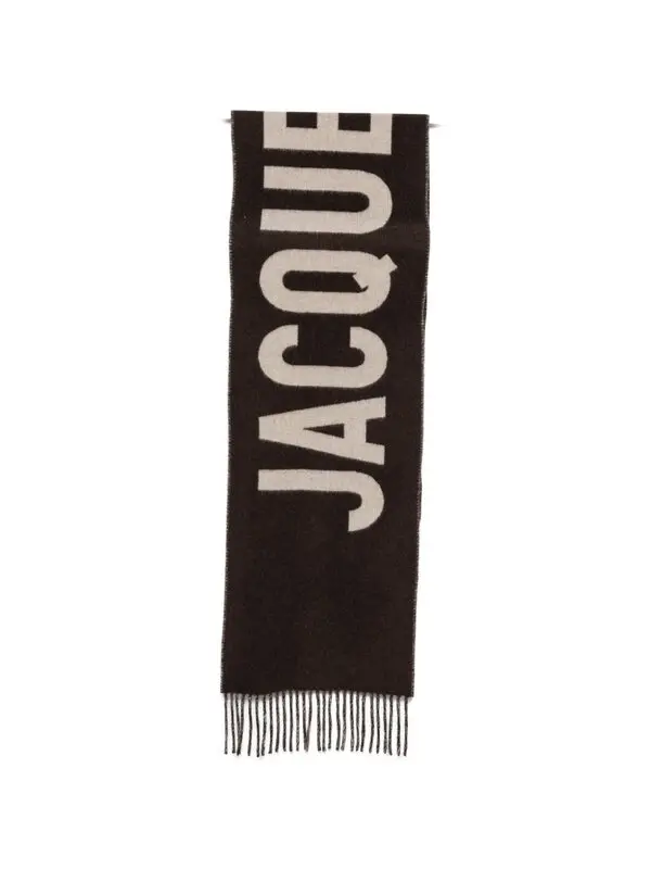Jacquemus Logo Wool Scarf