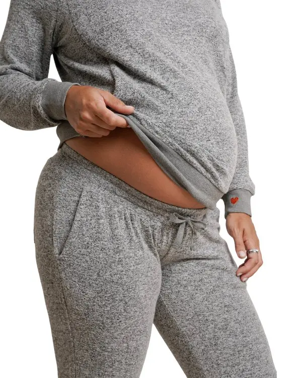 NOM MATERNITY Heart On My Pocket Sweatpants