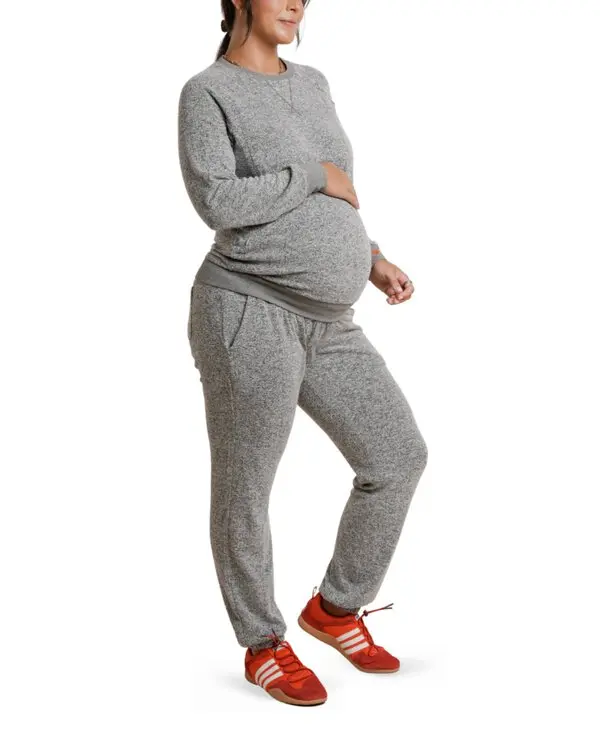 NOM MATERNITY Heart On My Pocket Sweatpants