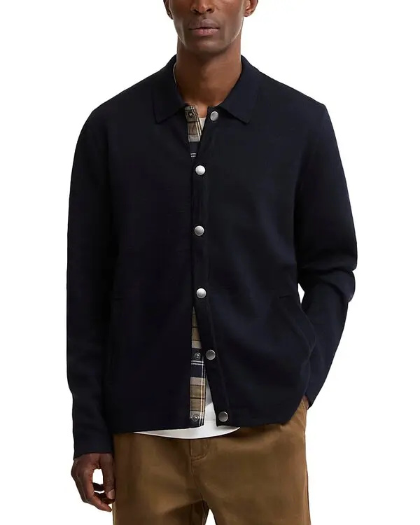 Barbour Florcombe Cotton & Wool Blend Knit Cardigan Sweater