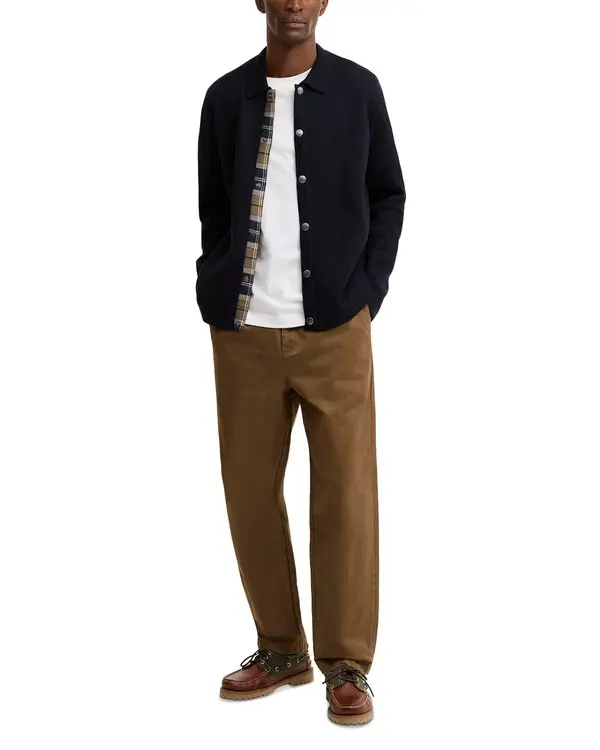 Barbour Florcombe Cotton & Wool Blend Knit Cardigan Sweater