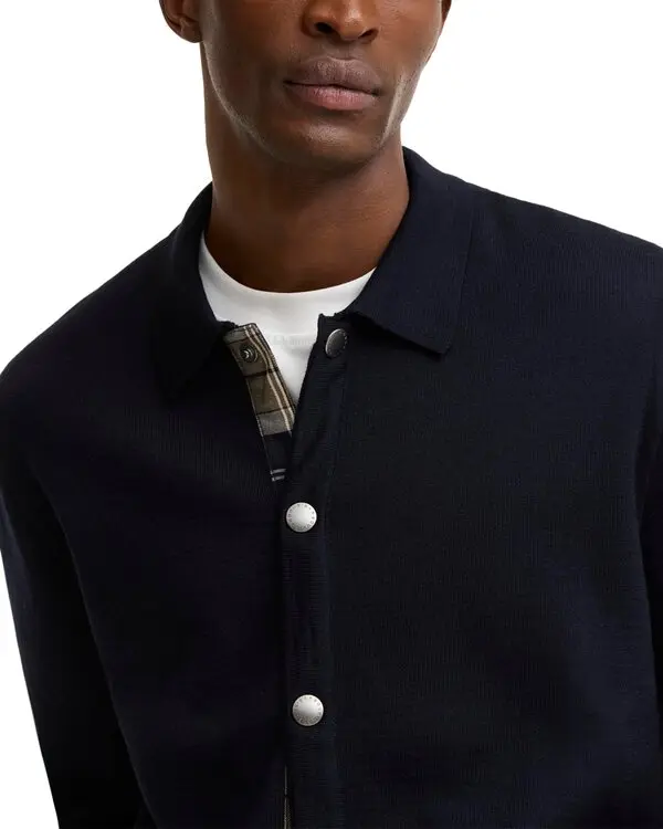 Barbour Florcombe Cotton & Wool Blend Knit Cardigan Sweater