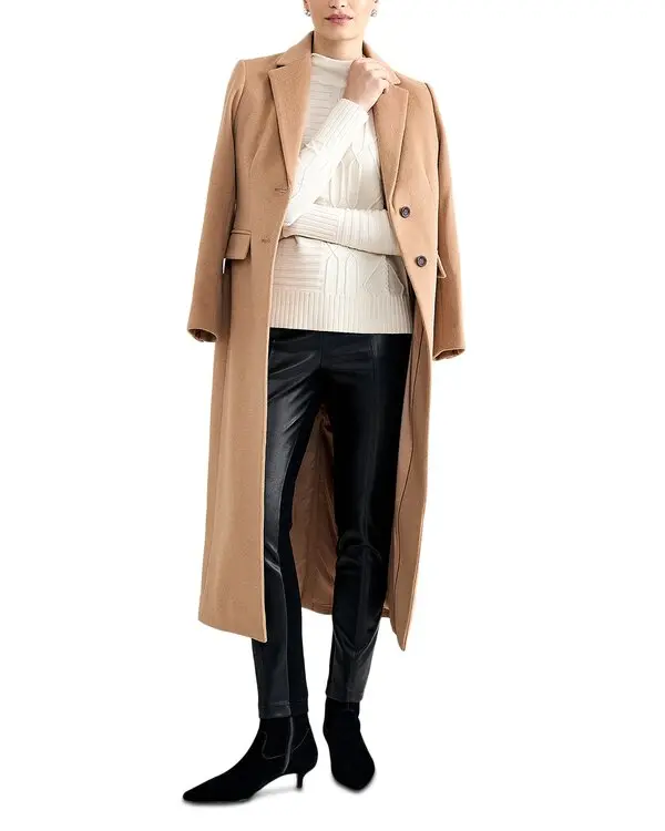 PHASE EIGHT Alora Faux Leather & Ponte Knit Mix Trousers