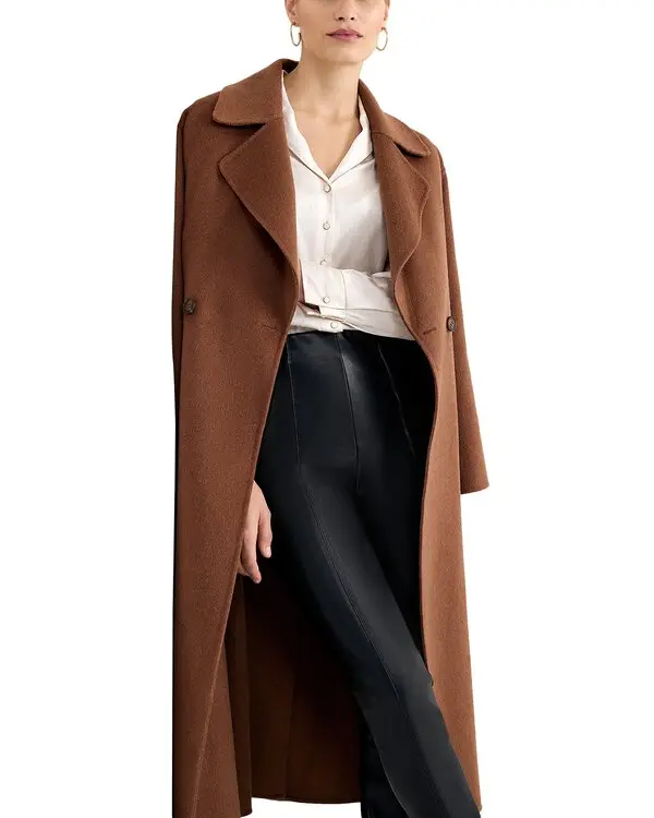PHASE EIGHT Alora Faux Leather & Ponte Knit Mix Trousers