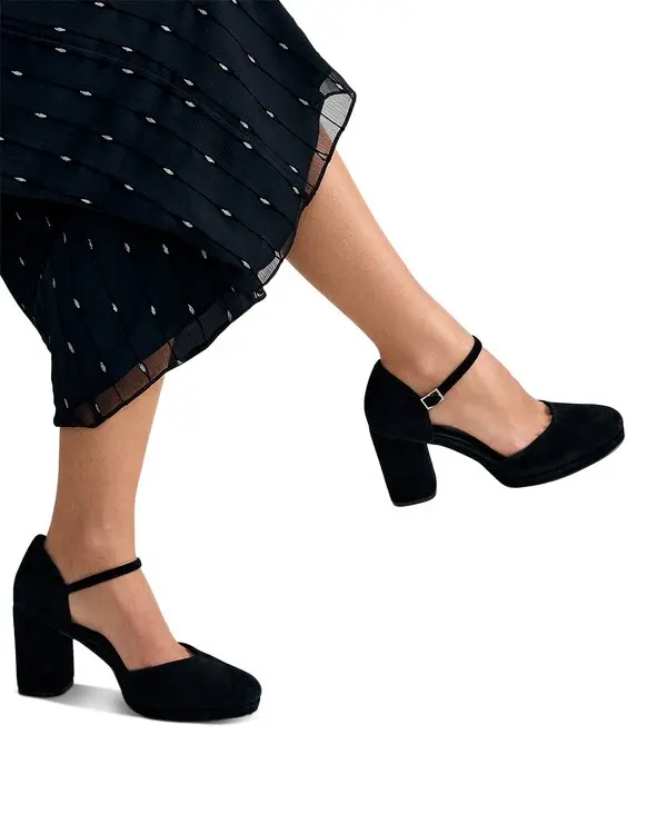 PHASE EIGHT Suede Platform Pumps