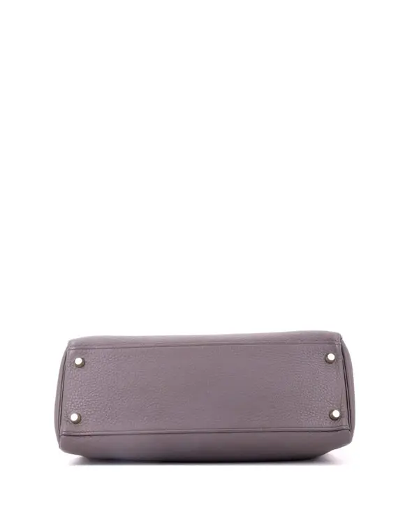 Hermès Kelly 32 Handbag Grey Togo With Gold Hardware