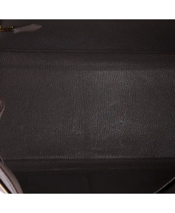 Hermès Kelly 32 Handbag Grey Togo With Gold Hardware