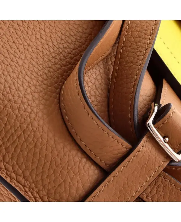 Hermès 25 Halzan Bag Verso Clemence - Brown