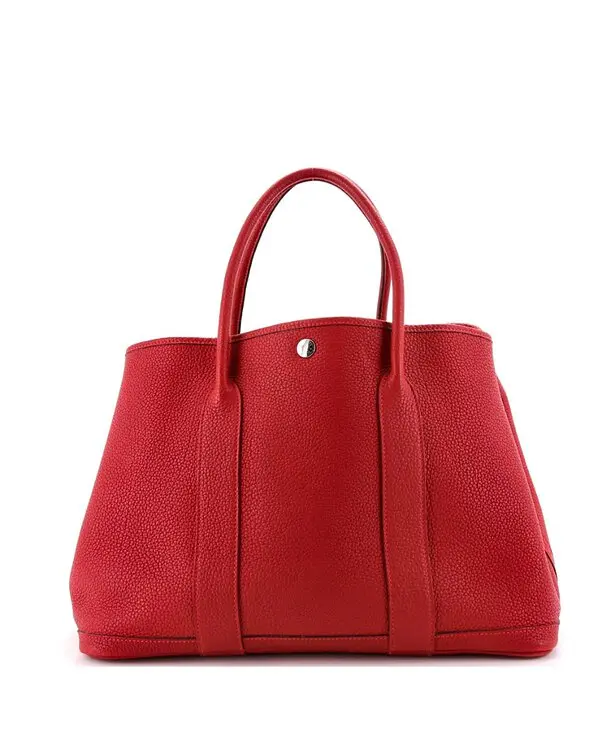 Hermès 36 Garden Party Tote Leather - Red