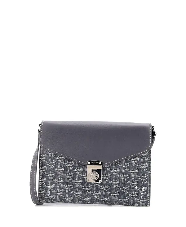 Goyard Chypre Wallet On Strap Coated Canvas With Leather