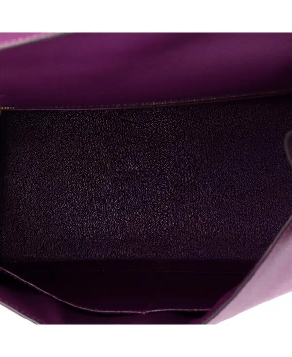 Hermès Kelly 28 Handbag Purple Epsom With Gold Hardware