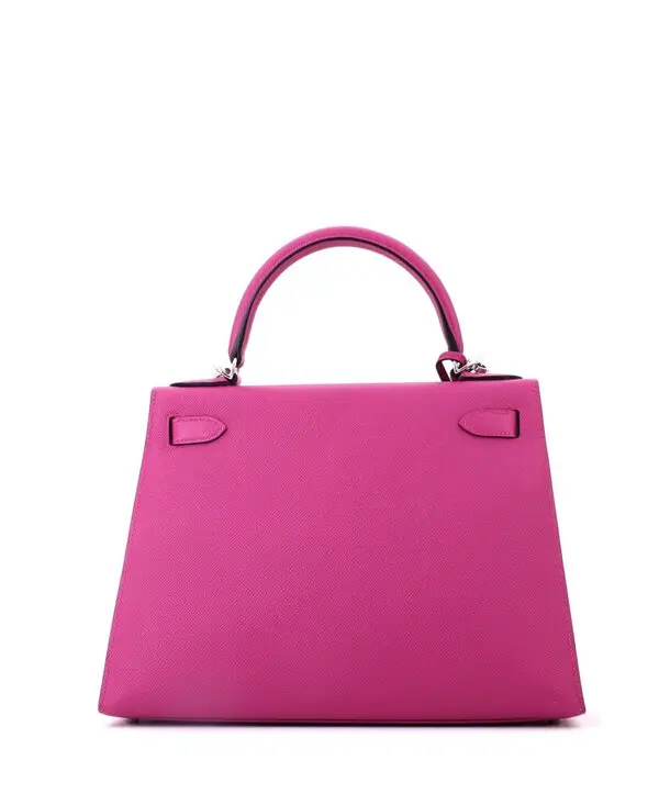 Hermès Kelly 28 Handbag Pink Epsom With Palladium Hardware