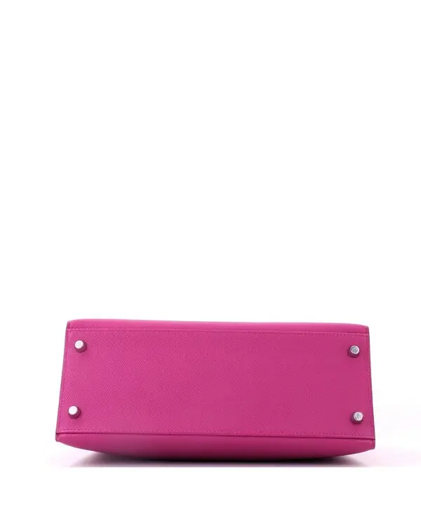 Hermès Kelly 28 Handbag Pink Epsom With Palladium Hardware