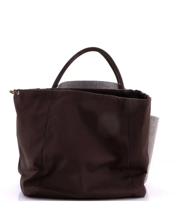 Hermès Sac De Pansage Groom Handbag Felt