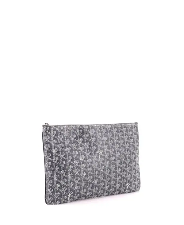 Goyard Mm Senat Zip Pouch Coated Canvas