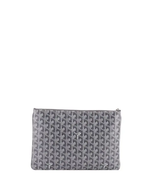 Goyard Mm Senat Zip Pouch Coated Canvas