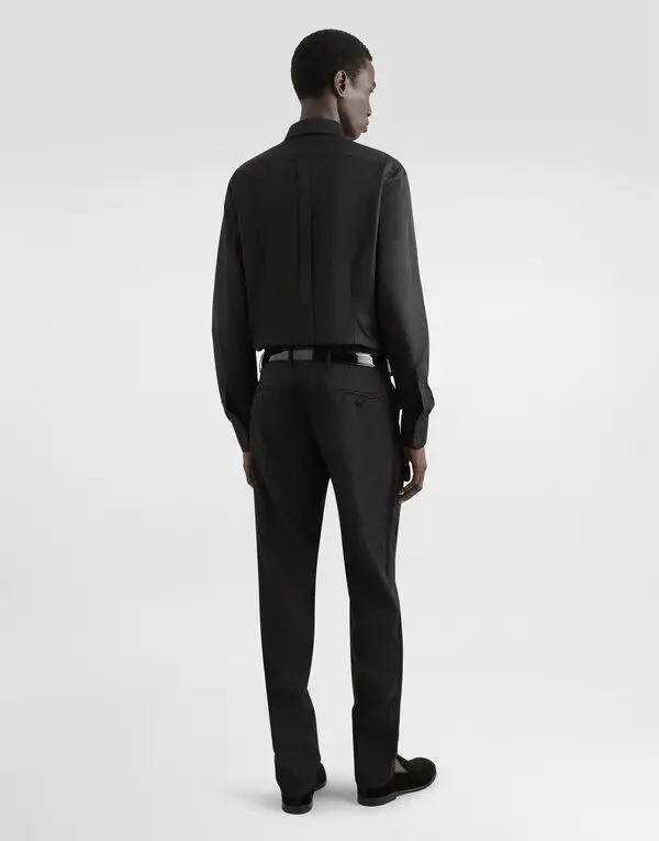 Dolce & Gabbana Stretch Wool Tuxedo Pants