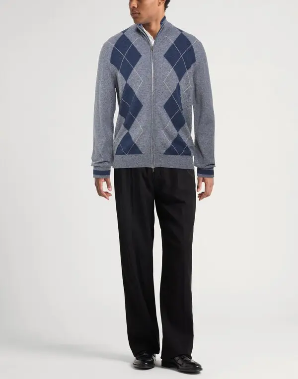 Fedeli Cardigan Slate Size Cashmere