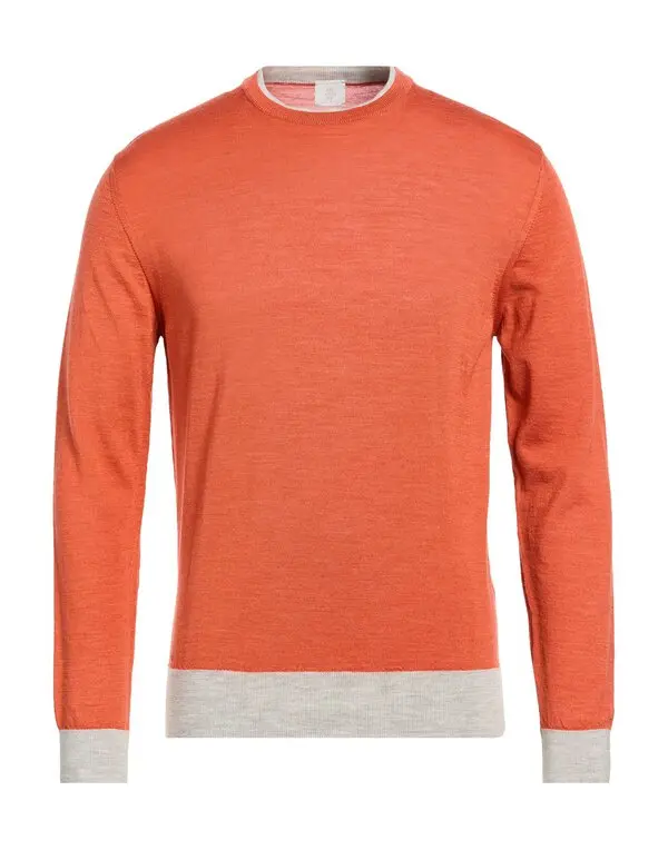 Eleventy Sweater Brick Size Wool, Silk