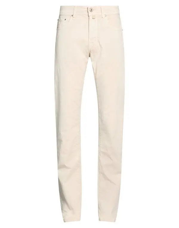 JACOB COHЁN Pants Ivory Size Cotton, Elastane - White