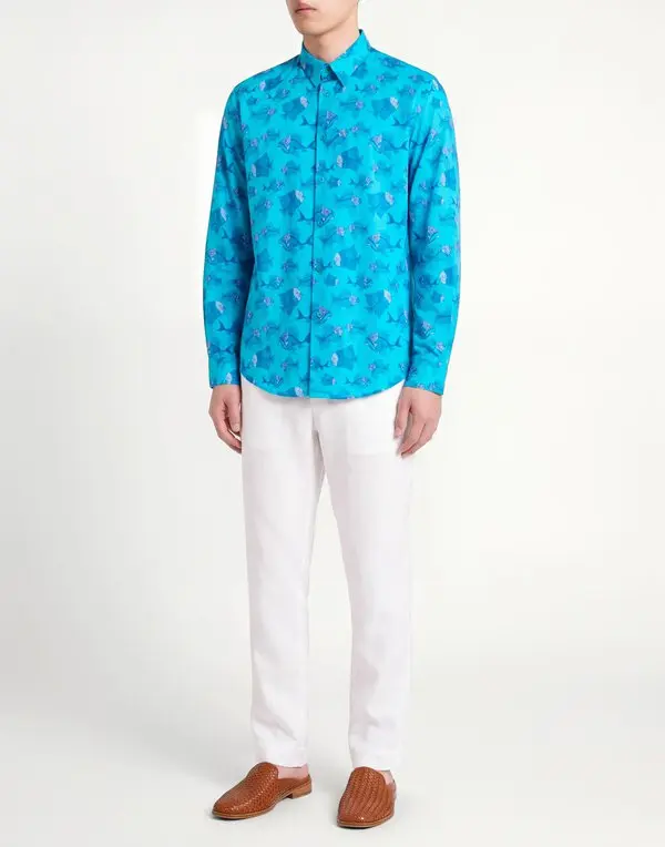 Vilebrequin Shirt Azure Size Cotton