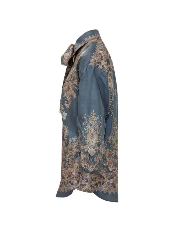 Zimmermann Valiant Printed Silk Shirt - Multicolor