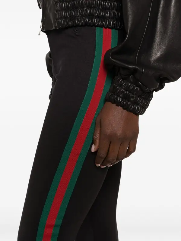 Gucci Web Detail Jersey Leggings