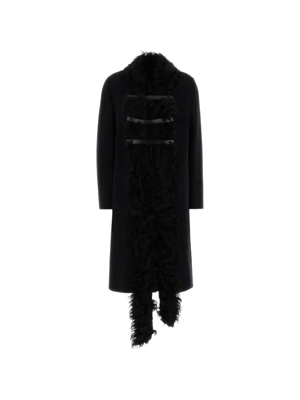 Fendi Wool Shearling Coat - Multicolor
