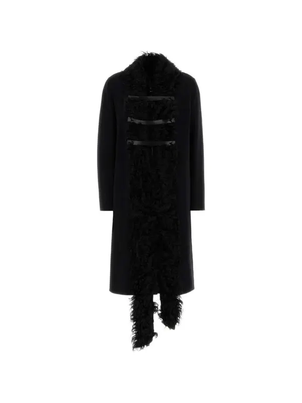 Fendi Wool Shearling Coat - Multicolor