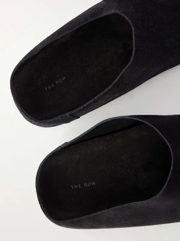 THE ROW Hudson Suede Slippers