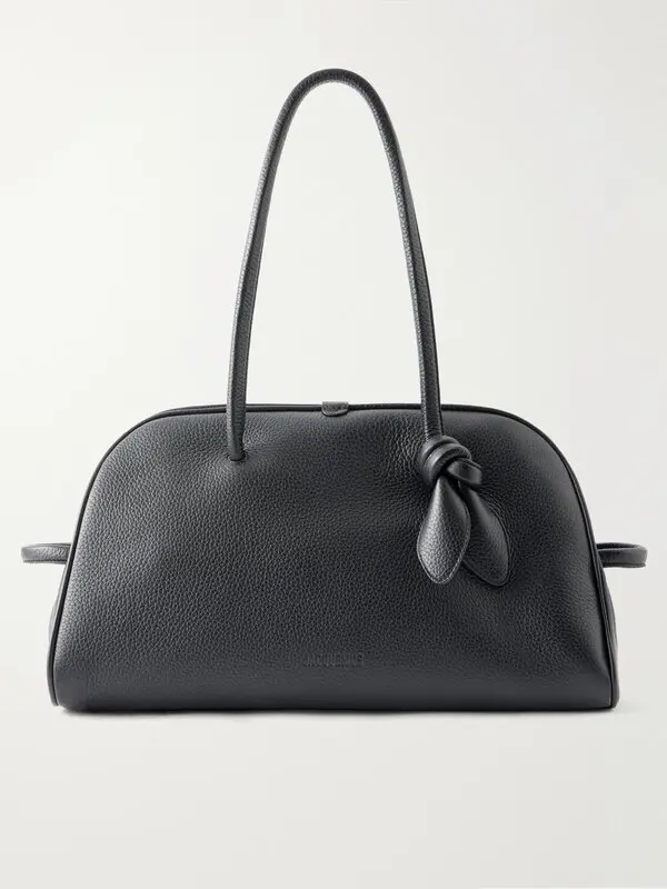 Jacquemus Le Turismo Full-grain Leather Messenger Bag - Black