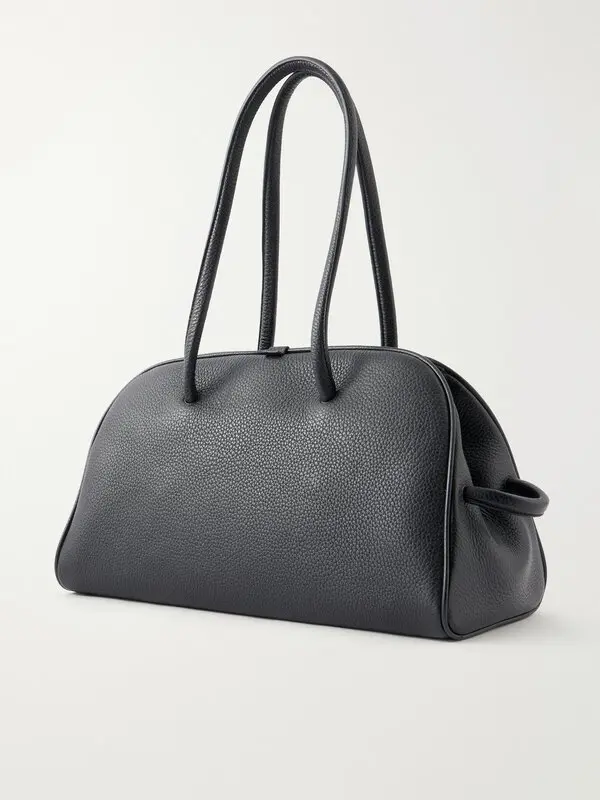 Jacquemus Le Turismo Full-grain Leather Messenger Bag - Black