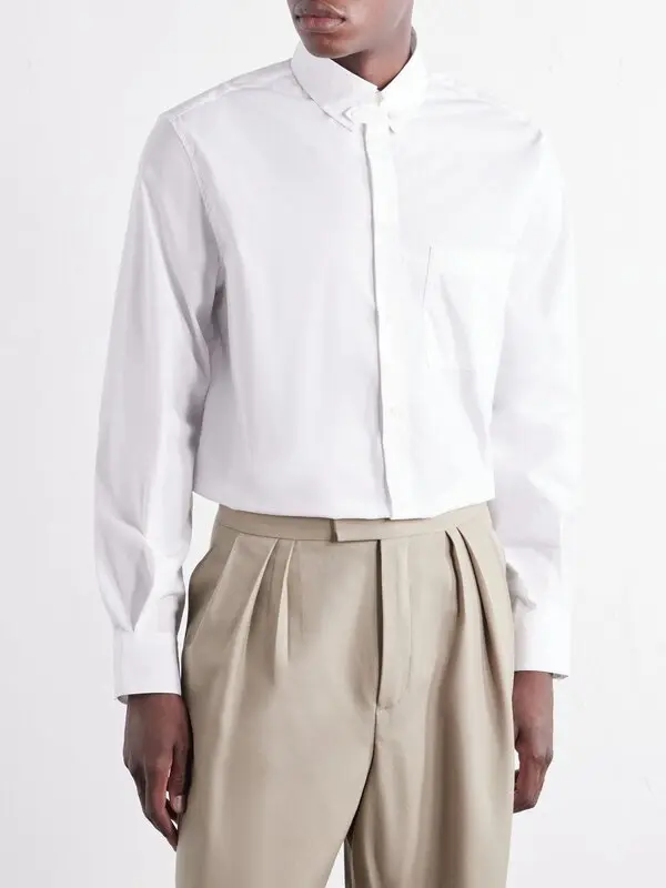 Jacquemus Tailleur Button-down Collar Stretch-cotton Poplin Shirt