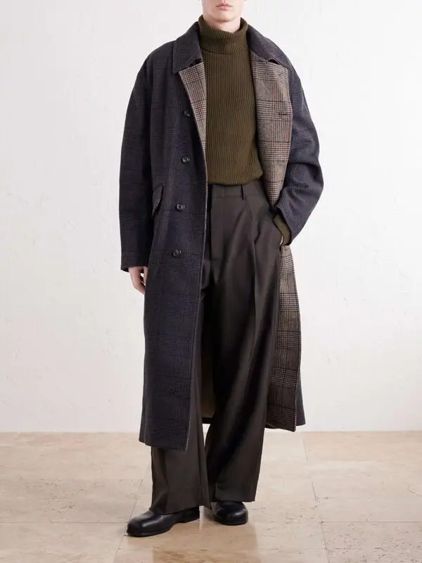 Our Legacy Collapse Prince Of Wales Virgin Wool Coat