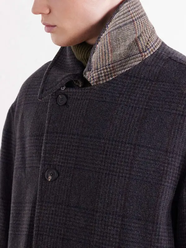 Our Legacy Collapse Prince Of Wales Virgin Wool Coat