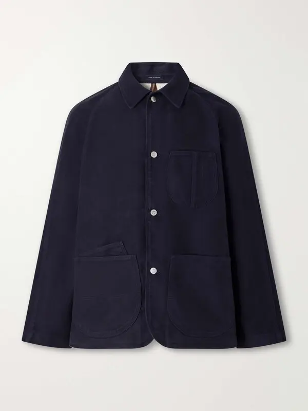 DRAKE'S Cotton-moleskin Chore Jacket