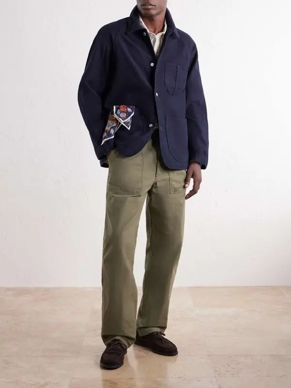 DRAKE'S Cotton-moleskin Chore Jacket
