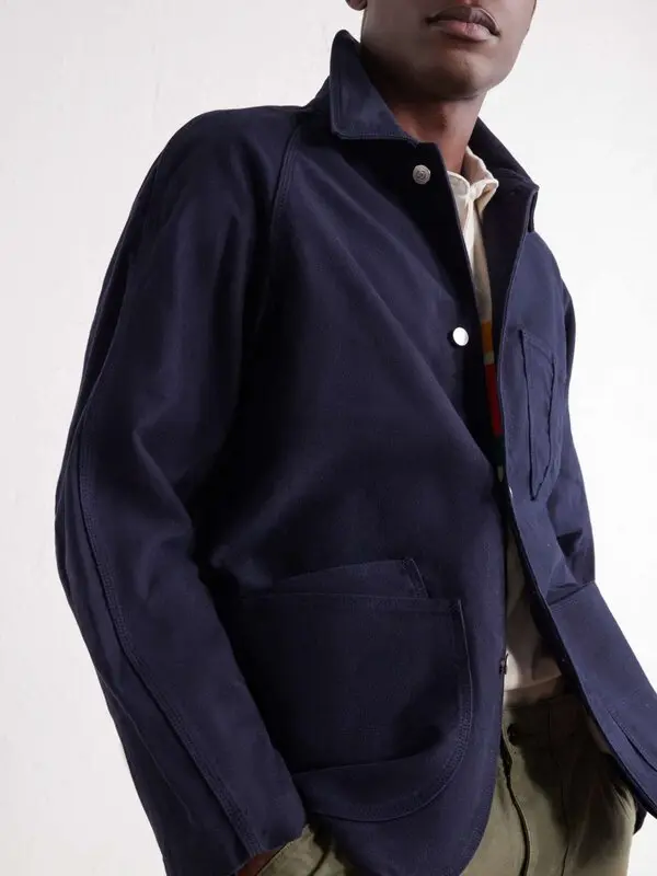 DRAKE'S Cotton-moleskin Chore Jacket