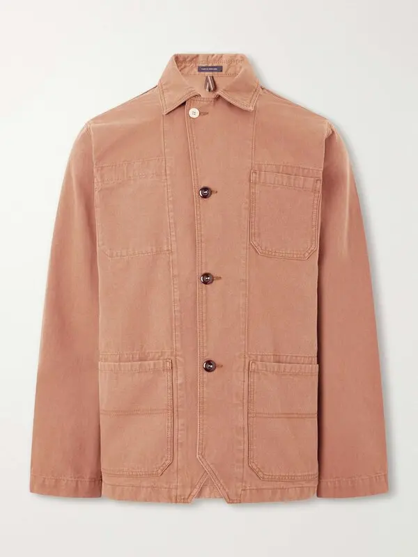 DRAKE'S Cotton-canvas Overshirt