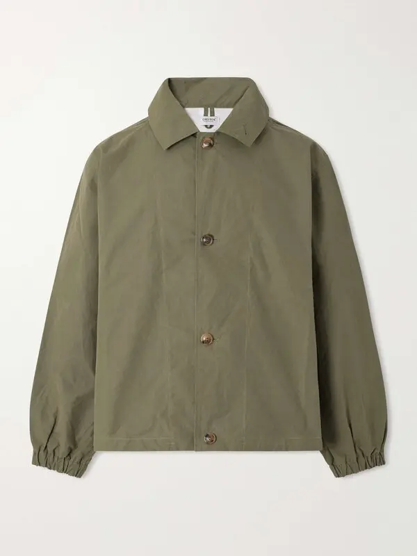 GHIAIA Waxed Cotton-canvas Jacket
