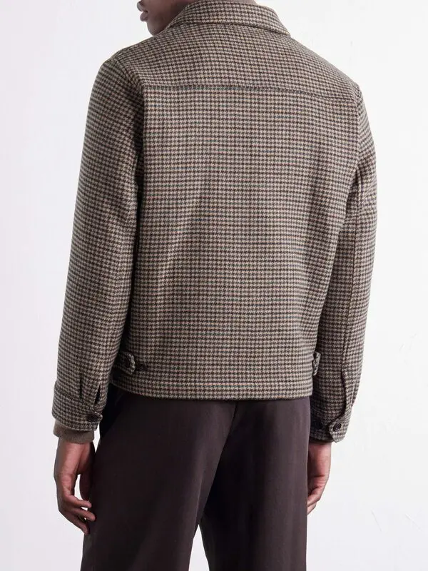 Hartford Dandy Houndstooth Wool-blend Jacket